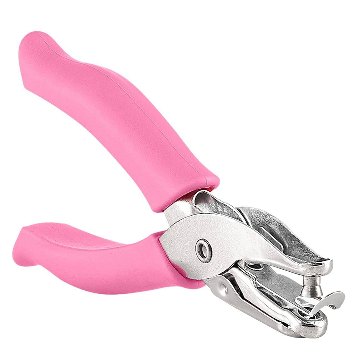 Single Hole Metal Punch with 1/4” Hole and Soft Pink Grip – The ...